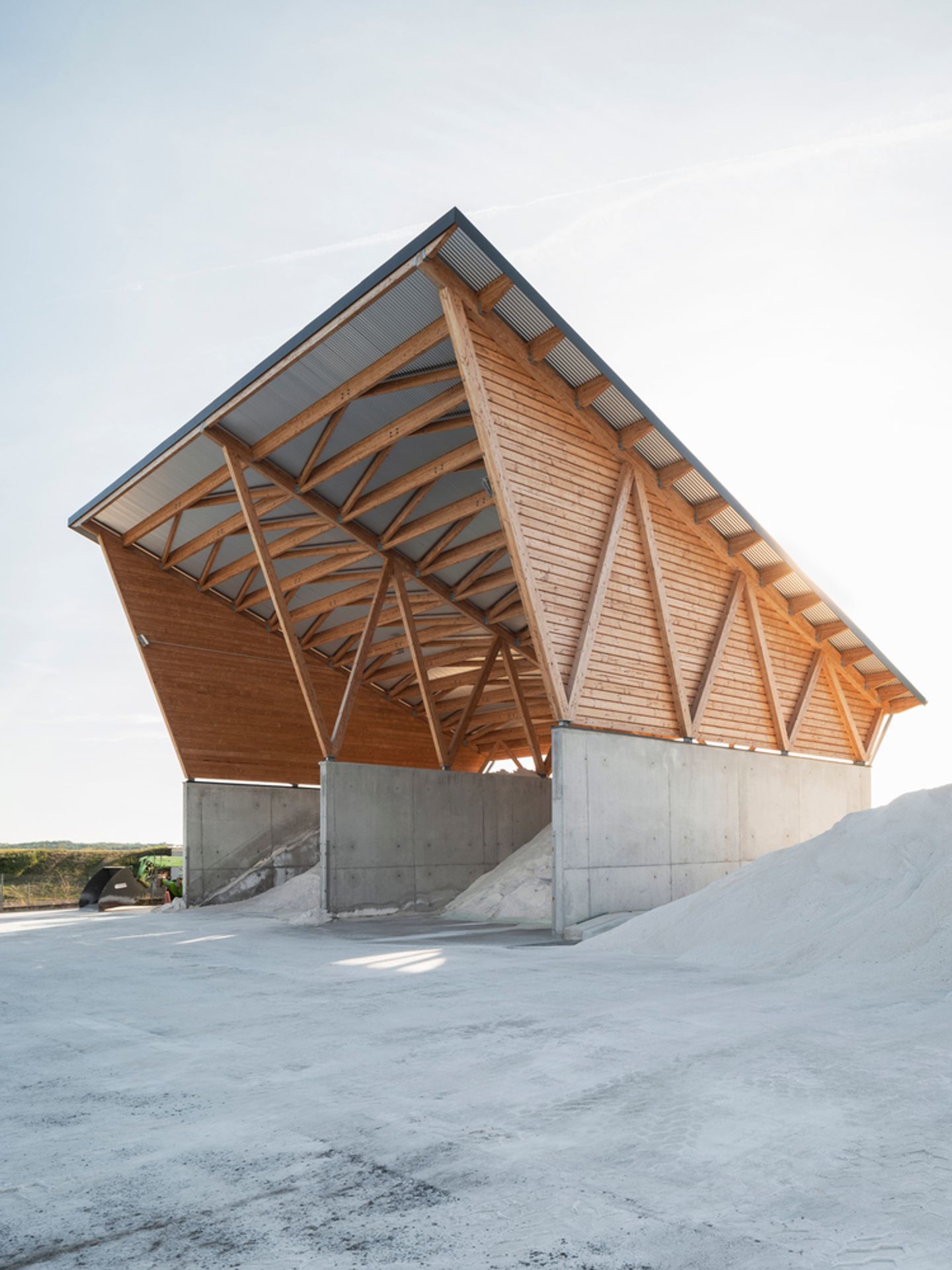 Salt Storage Sheds by SAPIENS ARCHITECTES: Functional Infrastructure ...